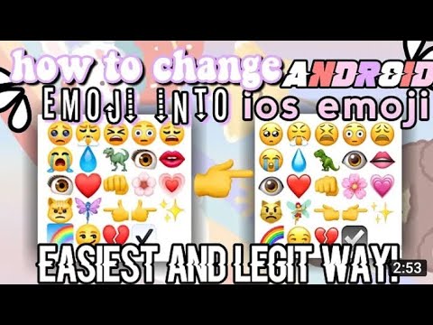 HOW TO CHANGE YOUR ANDROID EMOJI TO IOS  EMOJI IN JUST EASY STEPS, IT'S PART 1