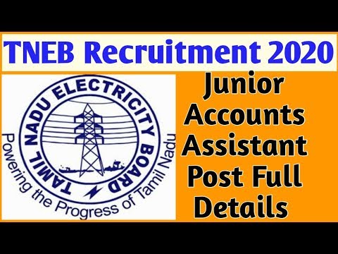 TNEB Junior Accounts Assistant 2020 full Details /Tangedco recruitment 2020 / Tamil