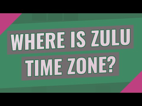 Where is Zulu time zone?