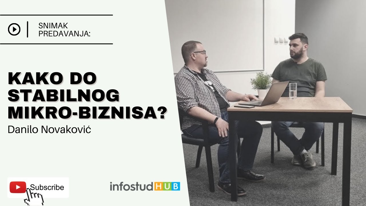 Danilo Novaković: Kako do stabilnog mikro-biznisa? (snimak predavanja)