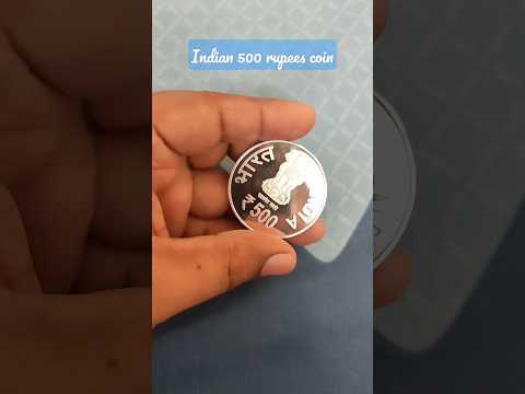 Bharat ka 500 rupees ka sikka issued 😇😇 500 rupees unc silver coin😍 #coin #notes #coins #shorts