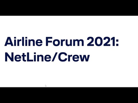 Airline Forum virtual - Bernhard Brugger on NetLine/Crew / Lufthansa Systems