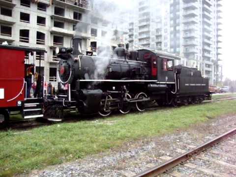 Waterloo Central in St Jacobs Ontario steam train