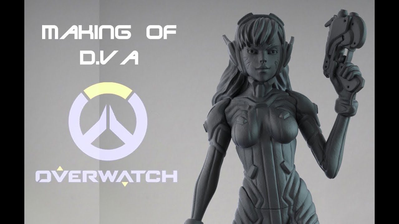 Making of D.Va Timelaps - Free model in description.