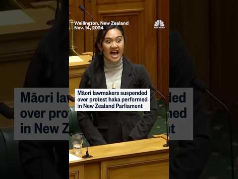 Māori lawmakers suspended over protest haha performed in New Zealand Parliament