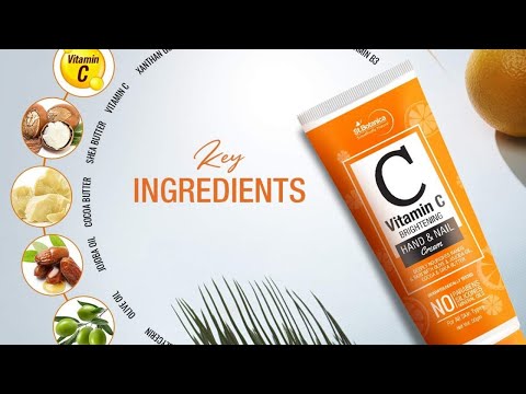 StBotanica Vitamin C Brightening Hand and Nail Cream, Deeply Nourish Dry Hand & Skin With Olive