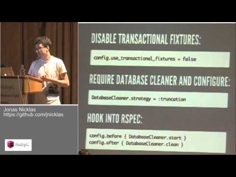 Full stack testing of your Ruby and JavaScript applications. Jonas Nicklas