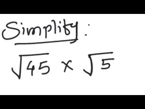 Radicals: Simplify √(45) * √(5)