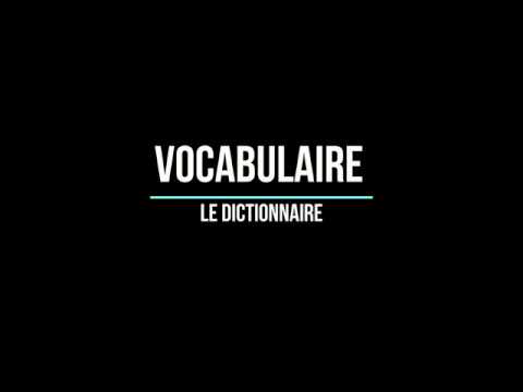 TUTO : COMMENT CHERCHER DANS LE DICTIONNAIRE ???