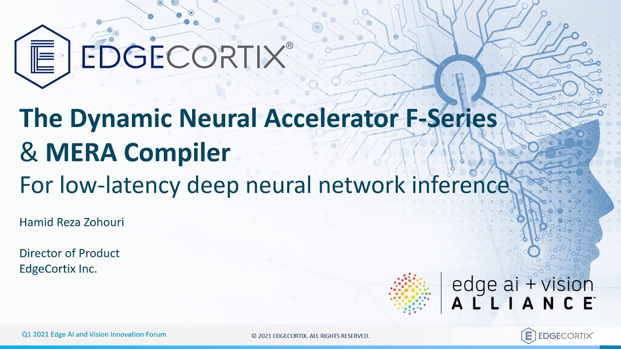 Edgecortix Dynamic Neural Accelerator-F-Series and MERA compiler product demo