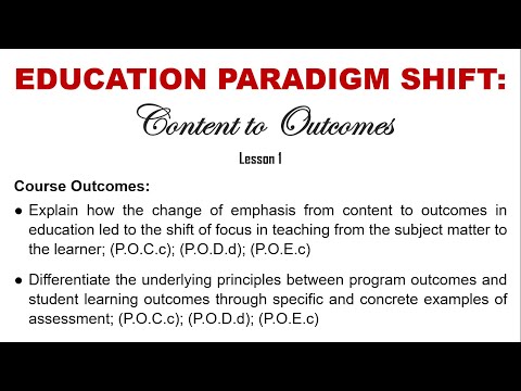 Education Paradigm Shift