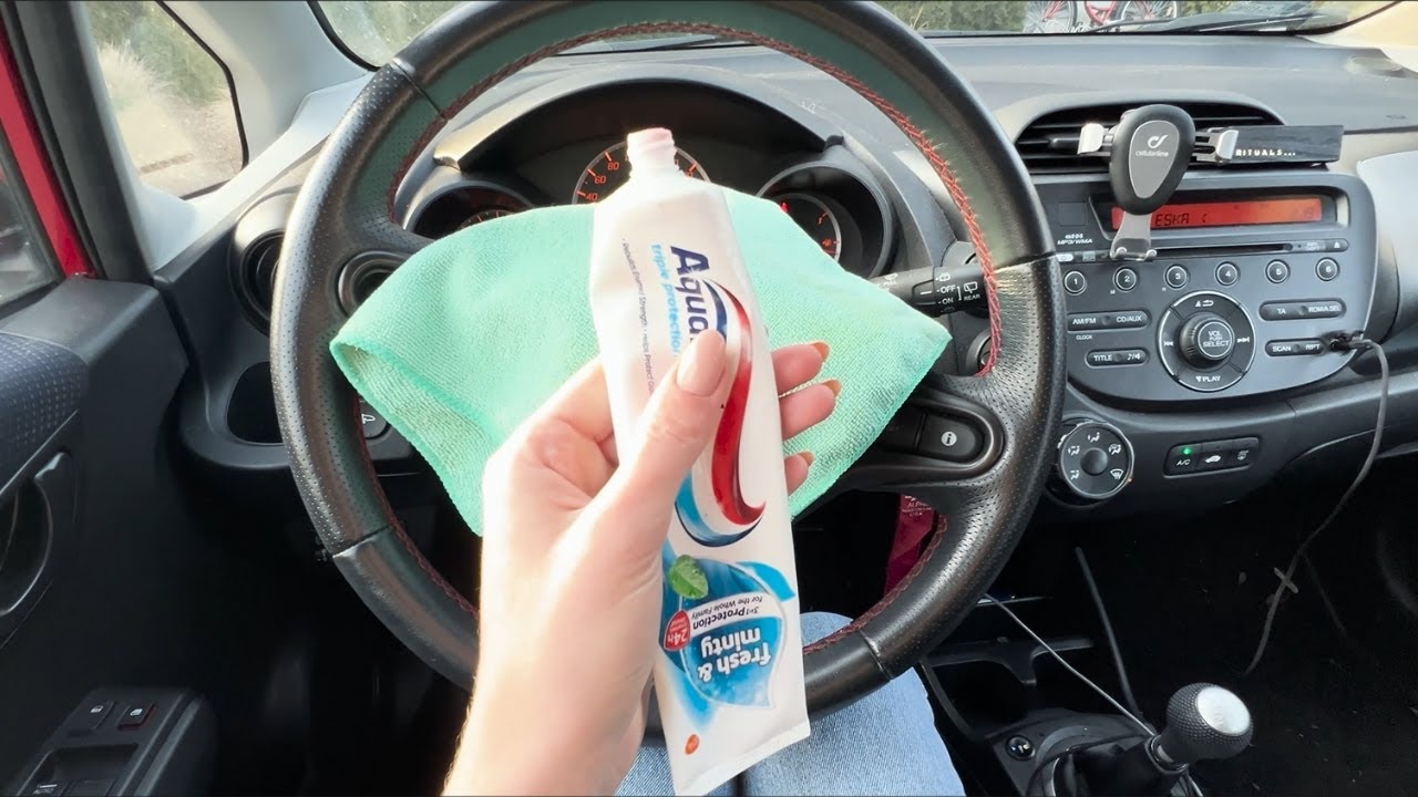 Keep toothpaste in your car. You will be safer