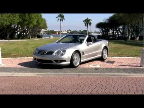 2004 Mercedes-Benz SL55 AMG Brilliant Silver Metallic Community Auto Sales Palm Beach
