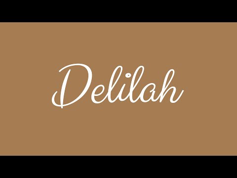 Learn how to Sign the Name Delilah Stylishly in Cursive Writing