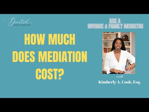 How much does divorce mediation cost?