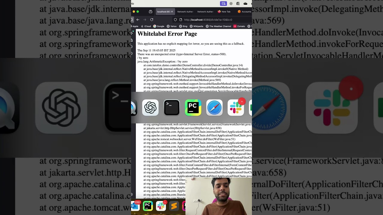 Springboot Exception Handler Java 75 Hard interview question #java #springboot #javainterview