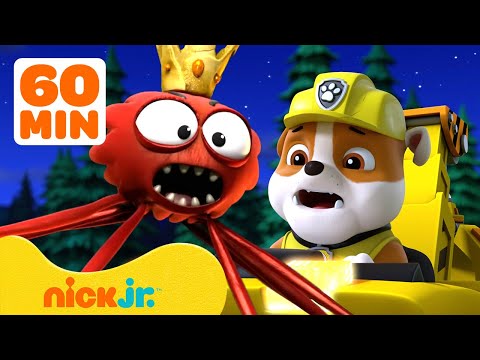 Rubble Stops a Creepy Spider! 🕷️ w/ PAW Patrol Chase & Rocky | 1 Hour Compilation | Rubble & Crew
