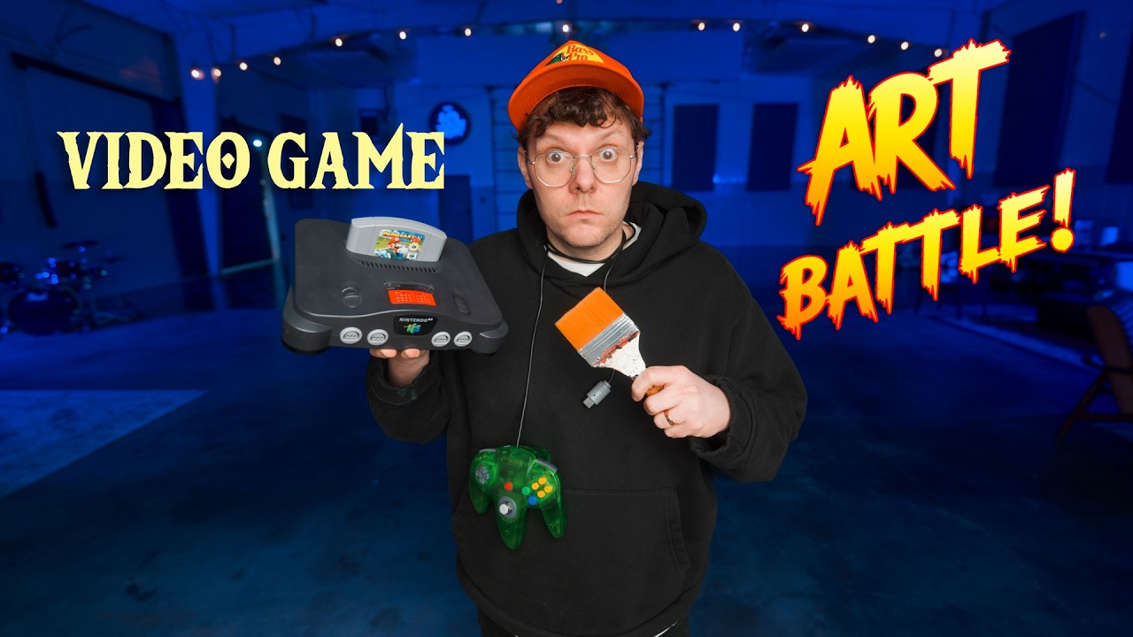 I BATTLE 3 artists in a Video Game Art Battle!