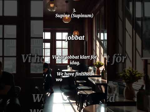 att jobba / to work (informal) 🇸🇪 Swedish Verb Forms #svenska #swedish #swedishverbs #basicswedish