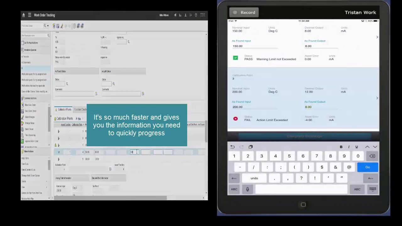 Faster calibration with Maximo Anywhere