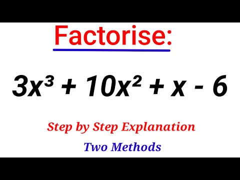An Algebra Question/Find All Factors of Given Cubic Equation/Two Methods/Step-By-Step Explanation