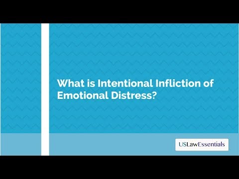 What is intentional infliction of emotional distress?