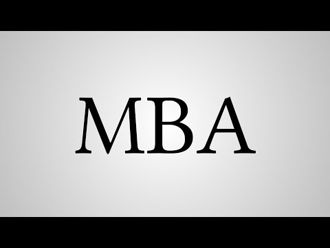 What Does "MBA" Stand For?