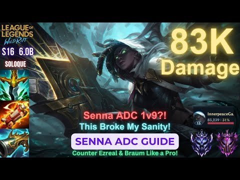Wild Rift Senna ADC Guide - How To Maximize Damage - Build, Runes, Combos, 1v9 Gameplay