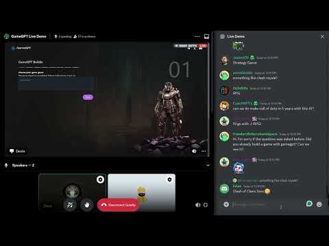 GameGPT v1 Live Demo