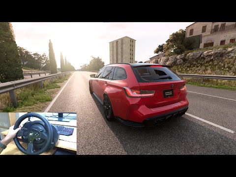 BMW M3 Touring - BeamNg Drive. Gameplay. Trustmaster T300.