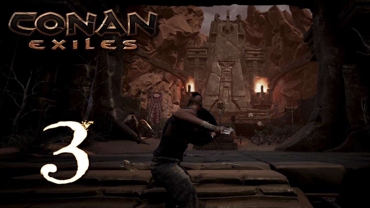 Ep 3 - Awesome temple! (Let's play Conan Exiles gameplay)