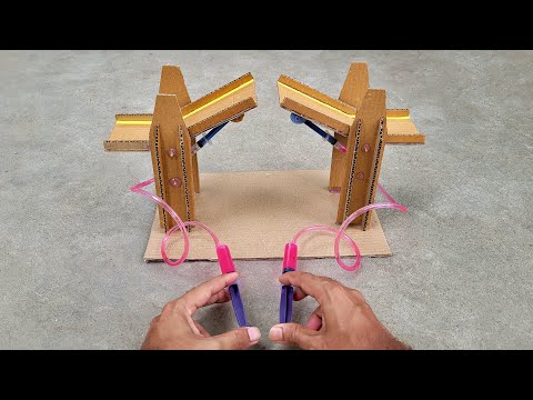 Science project working model - Hydraulic bridge