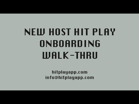 Hit Play - New Host Walkthru