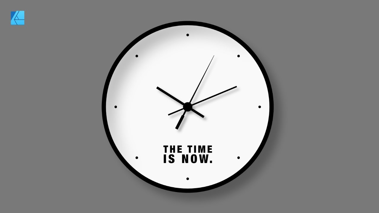 TUTORIAL: VECTOR CLOCK - FULL WORKFLOW AFFINITY DESIGNER