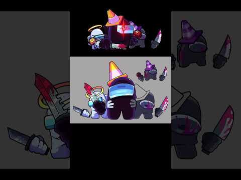 [5K subscribers Special]FNF vs imposter V4 White&Black&gray (fanart)