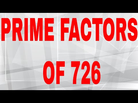 Prime factors of 726|Prime Factorization