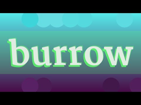 BURROW pronunciation • How to pronounce BURROW