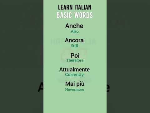 ????️???????? Italian Basics: Easy Words for Your First Lesson! ???????? #LearnWithMe