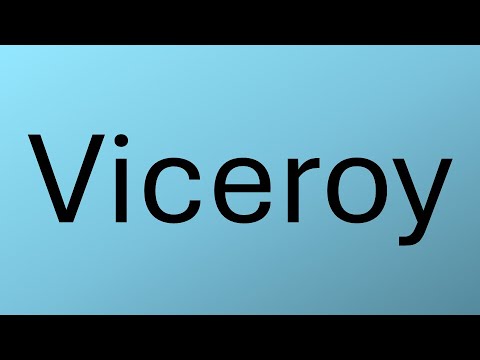 How to pronounce Viceroy