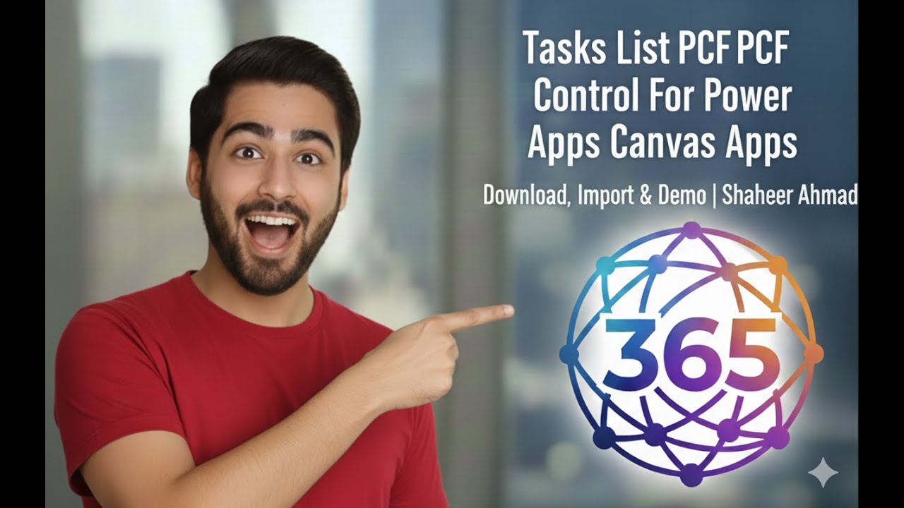 Tasks List PCF Control for Power Apps Canvas Apps | Download, Import & Demo | Shaheer Ahmad