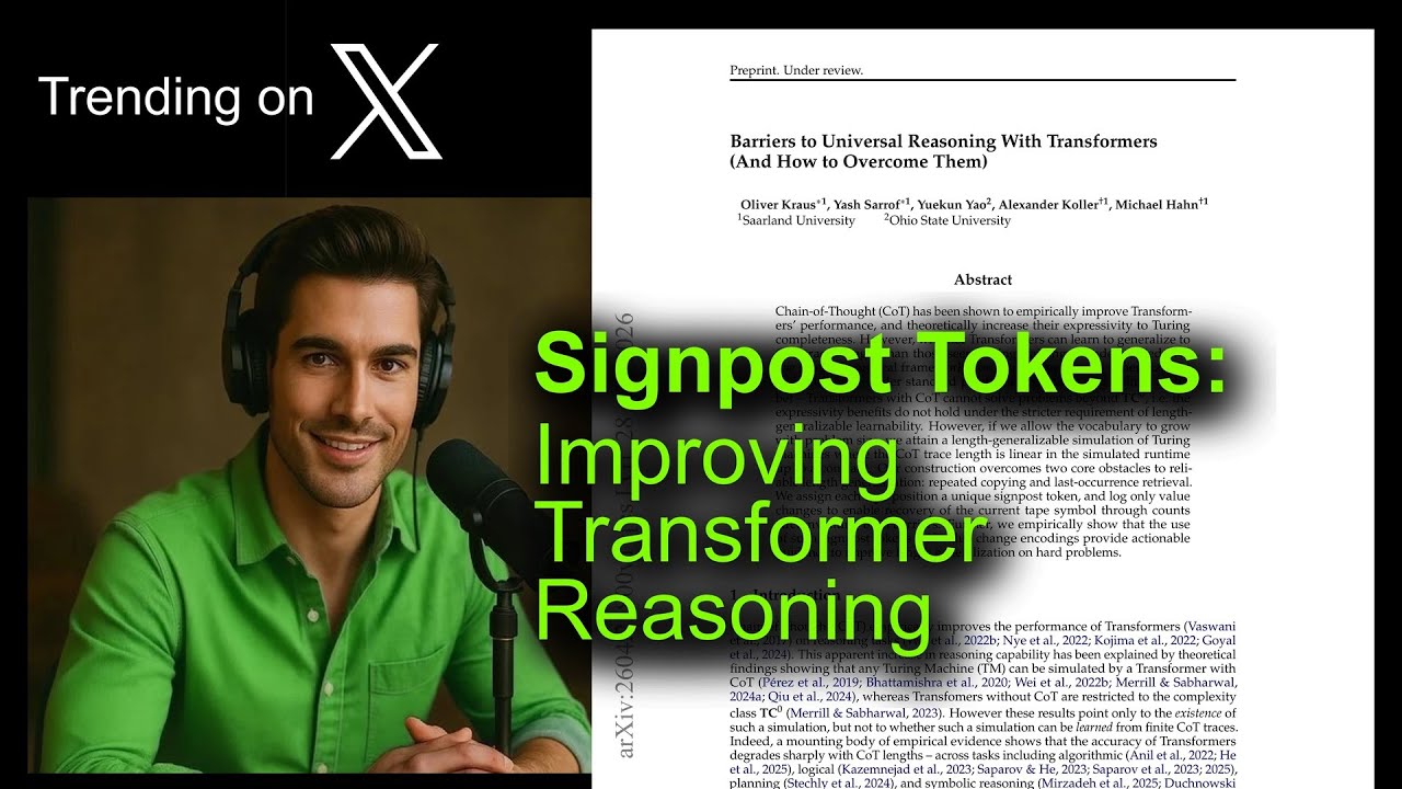 Signpost Tokens: Improving Transformer Reasoning