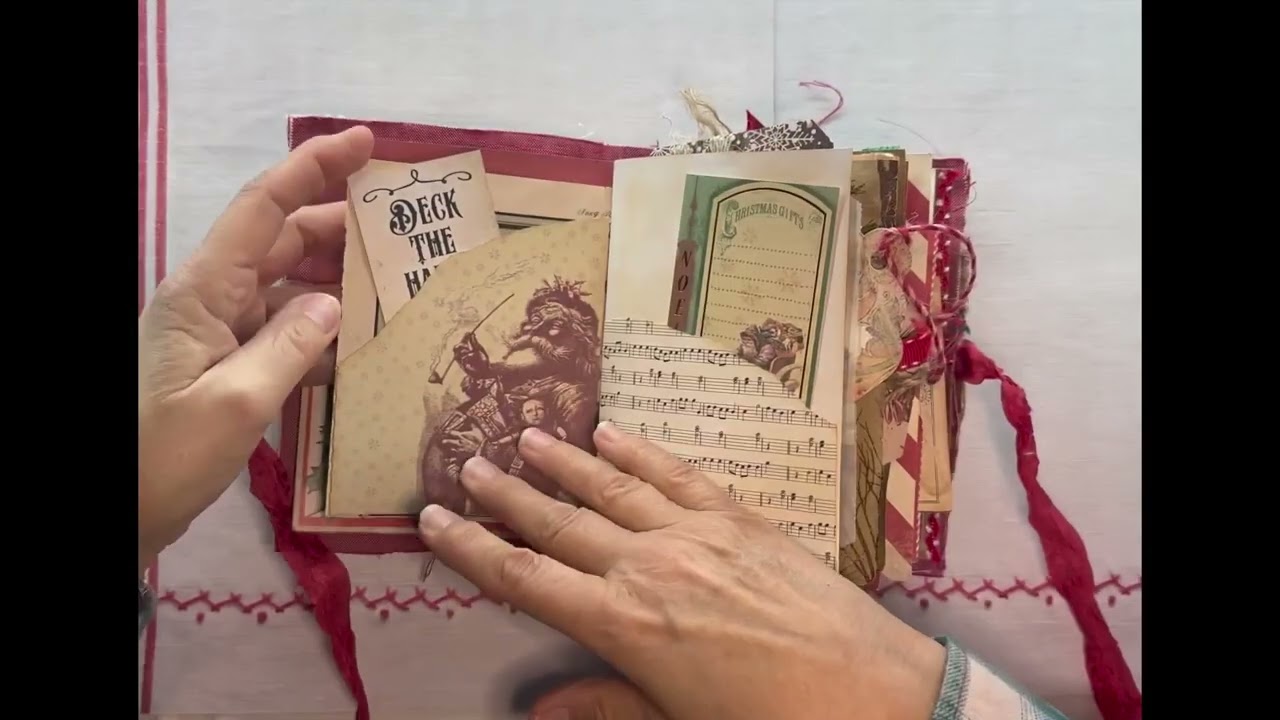 REEL- Christmas Junk Journal #junkjournal #christmasjournal #ephemera #etsy #handmadetreasures