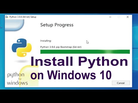 Install Python on windows 10 with pip setup