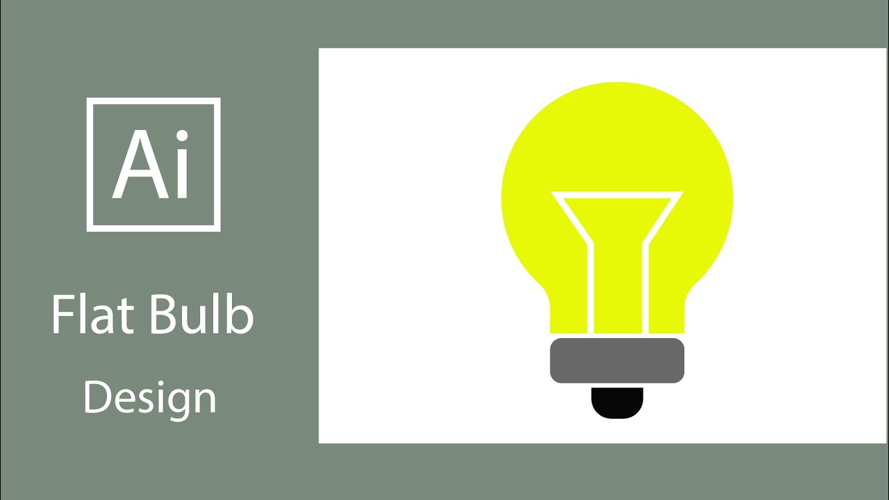 How to Design Bulb vector in Adobe illustrator