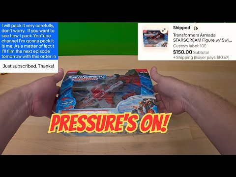 I invited my EBAY customer to watch me pack