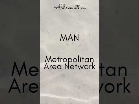 MAN   Metropolitan Area Network