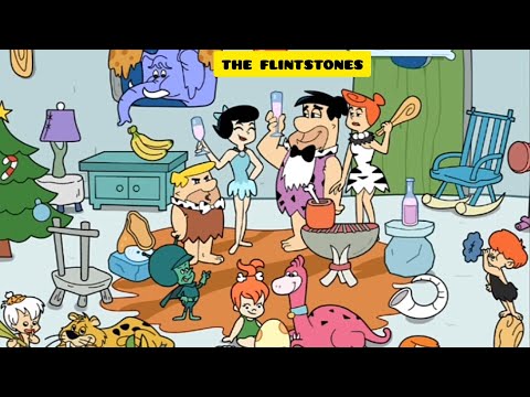 Cartoon stickers book|Game| The Flintstones cartoon sticker|