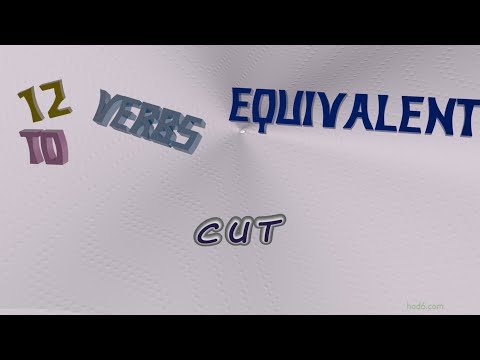 cut - 12 verbs which are synonym of cut (sentence examples)
