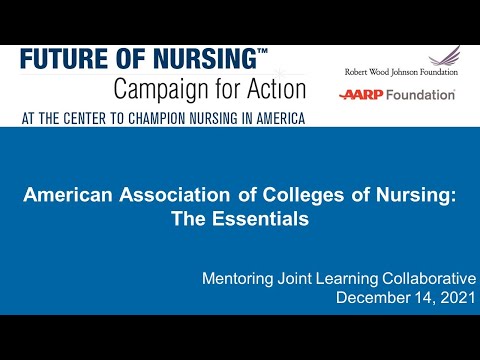 American Association of Colleges of Nursing: The Essentials
