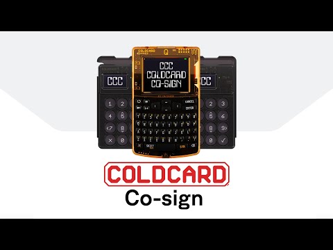 COLDCARD Co-Sign (CCC) - Automated Multisig with Spending Policies